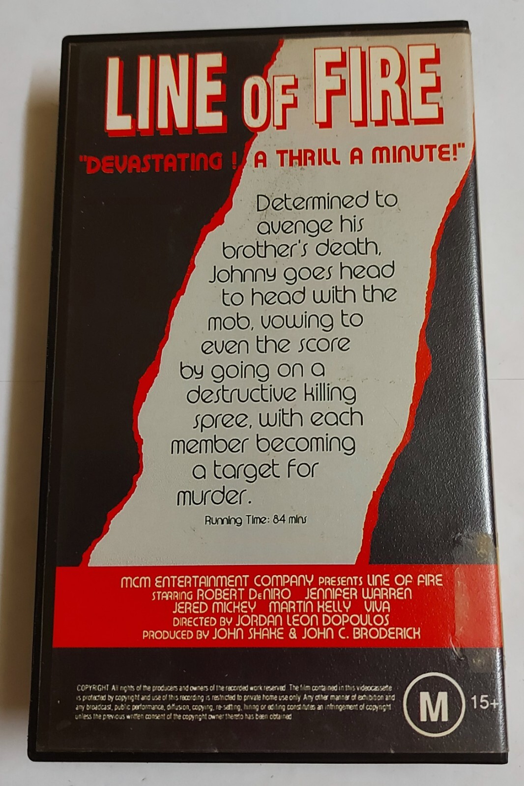 VHS LINE OF FIRE • THE HOME CINEMA GROUP | eBay Australia