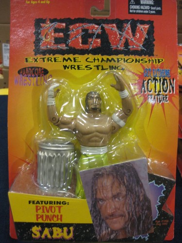 ECW Get Extreme Action Figure Pivot Punch Sabu With Green Pants ...