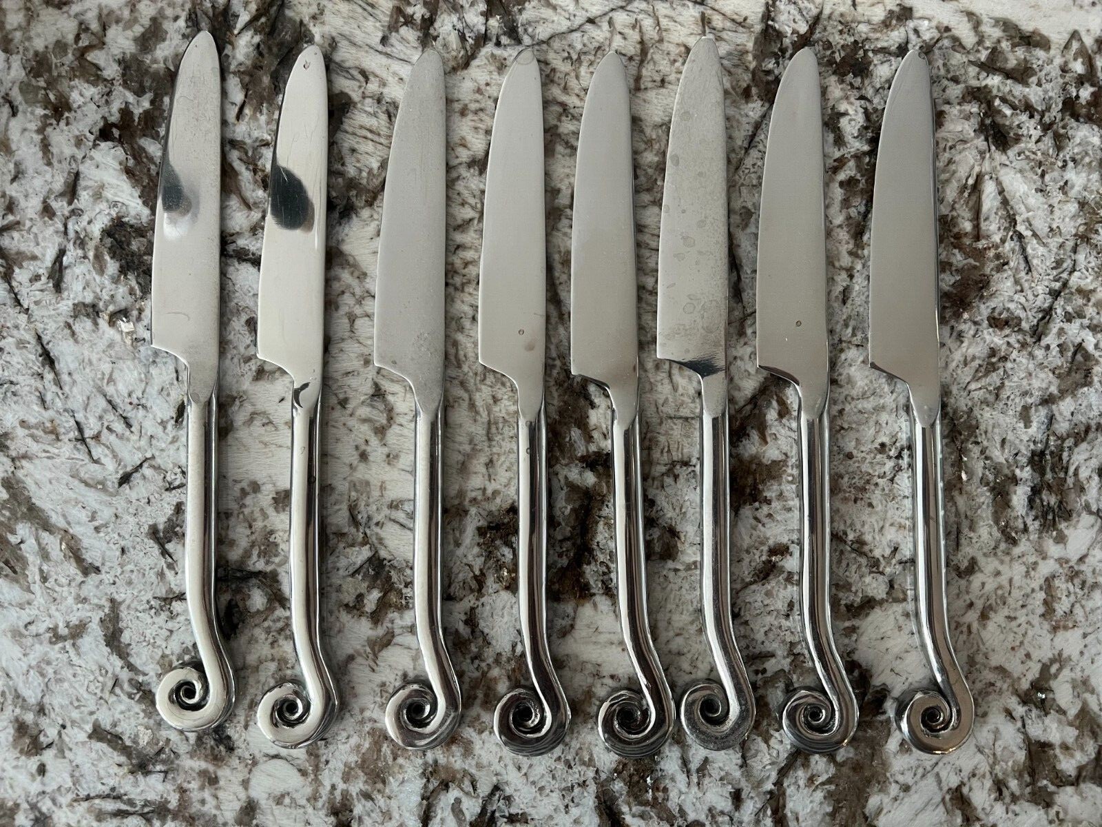 Pottery Barn 40 Piece Fiddlehead Style Flatware (set of 8) | eBay