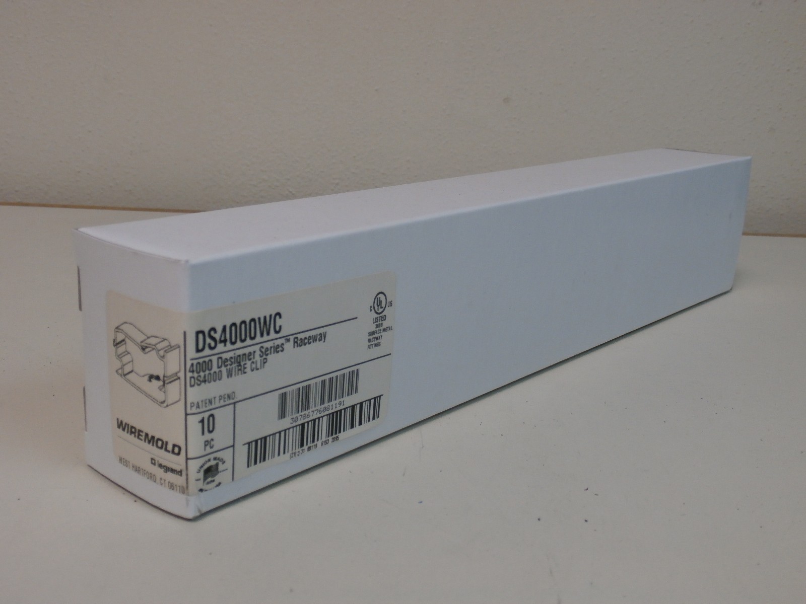 Box of 10 Wiremold DS4000WC 4000 Designer Series Raceway Wire Clip for ...