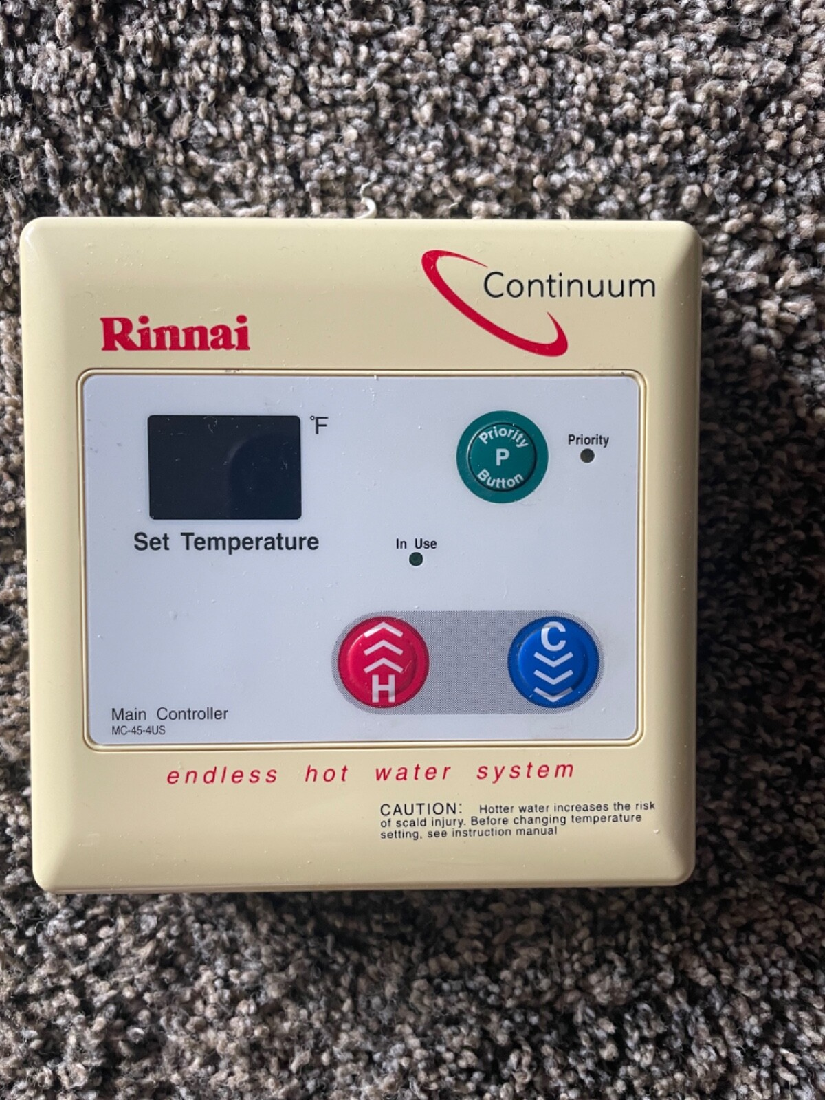 Rinnai Bc-45-4us Bath Controller for Rinnai Tankless Water Heaters New ...
