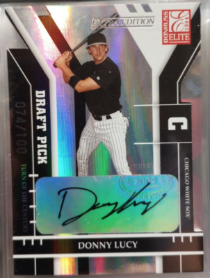 2004 Donruss Elite Extra Edition Donny Lucy Turn of the Century auto ...