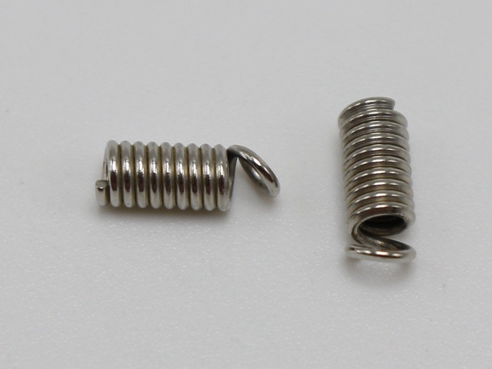 200 Coil End Crimp Fasteners Connector 3X7mm Jewelry Finding Pick Your ...