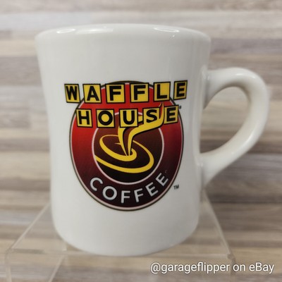 Waffle House Coffee Mug Cup Restaurant Diner Advertising Logo Thick ...