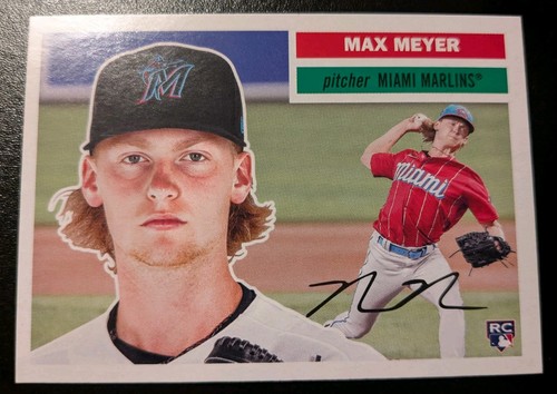 2023 Topps Archives Baseball Max Meyer 1956 Topps Rookie #65 Miami ...