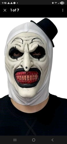 Terrifier Art the Clown Scary Killer Clown Mask High Quality Very Fast ...