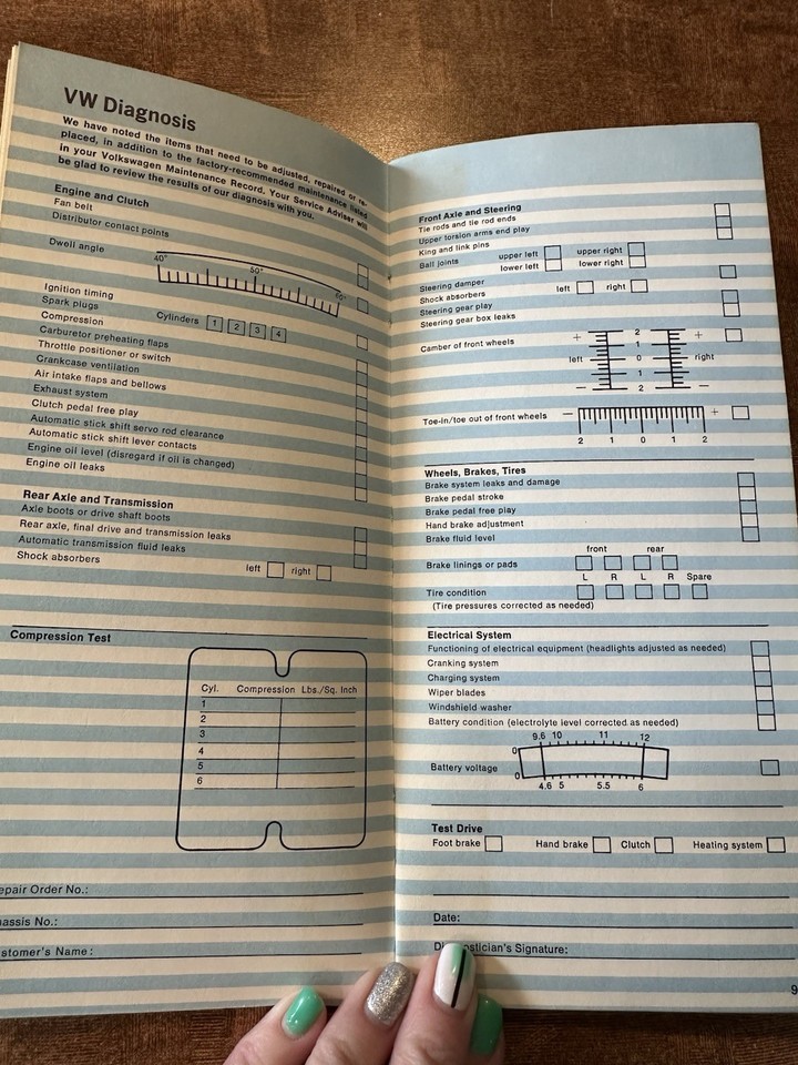 1971 VW Volkswagen Window Sticker & Owners Manual Lot - Vintage - Rare ...