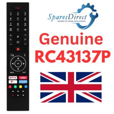 RC43137P TV Remote Control Replacement For Bush Digihome Luxor Logik ...