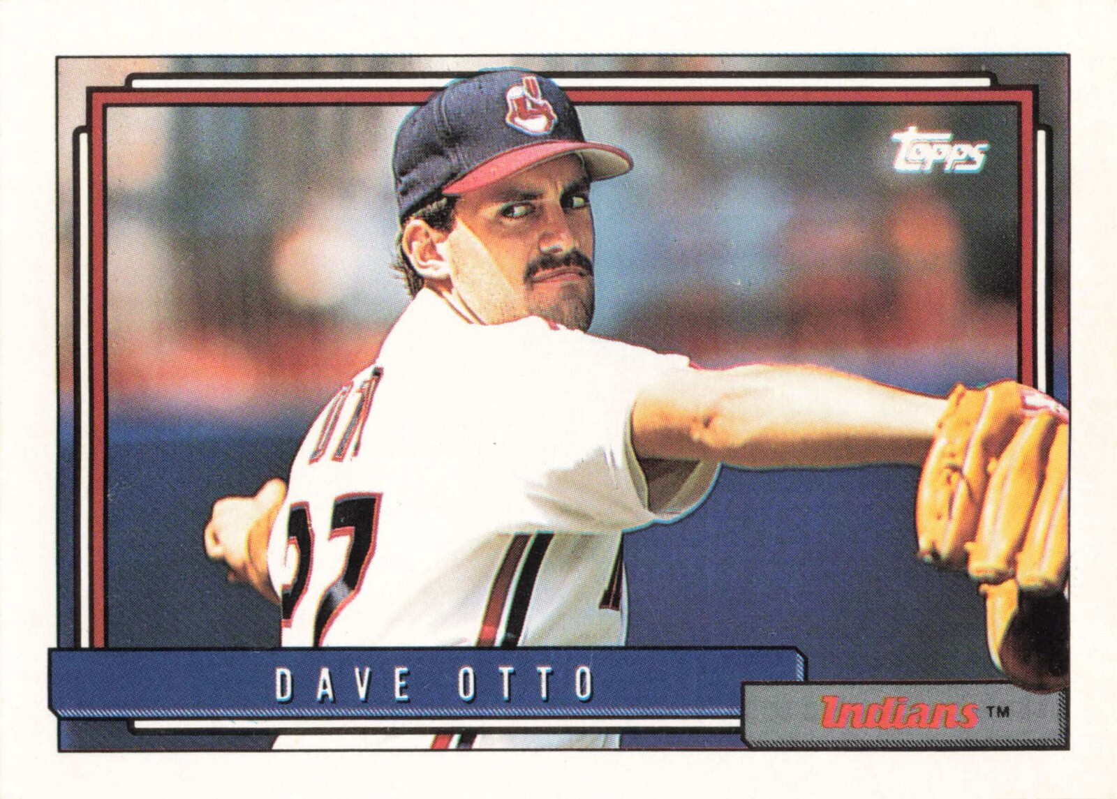 Dave Otto Cleveland Indians 1992 Topps Baseball Card #499 | eBay