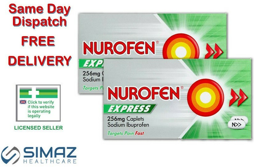 Nurafen Express 256Mg Fast Pain Relief Killer Nurofn Higher Strength ...