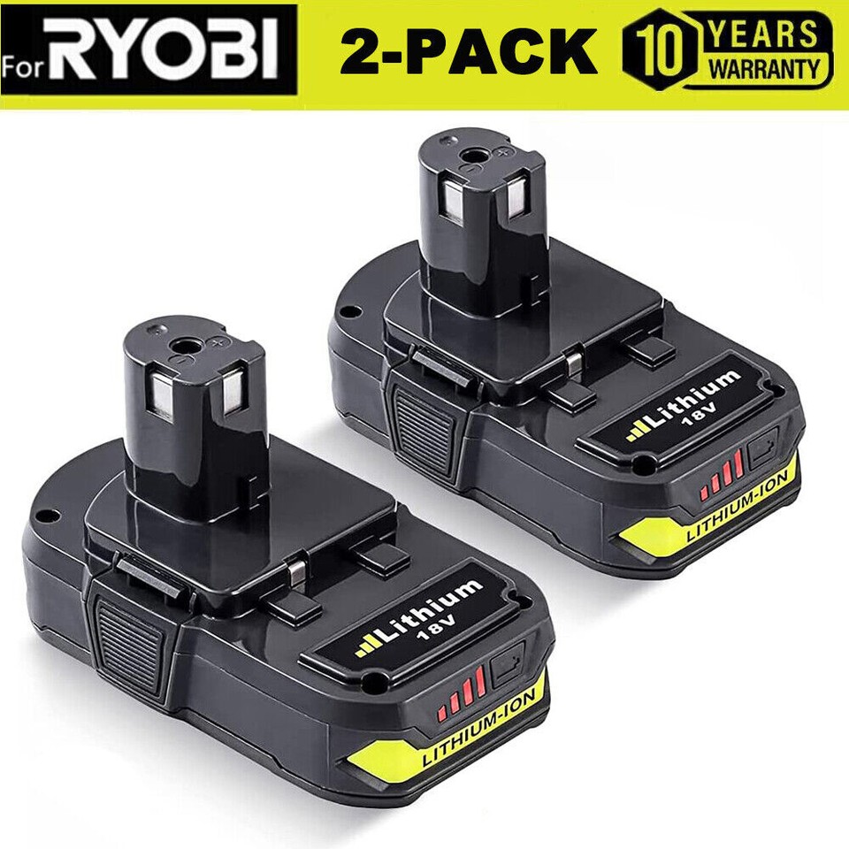 2/4PACK Replacement for Ryobi 18V Lithium Battery P102 P103 P105 P107 ...