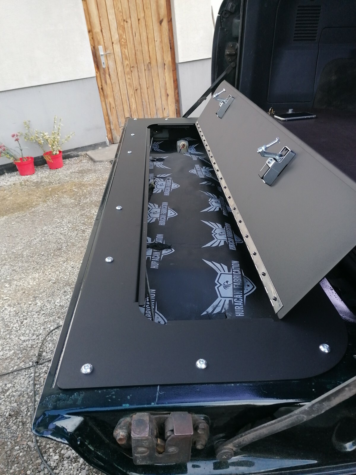 FJ80 Tailgate Storage FZJ80 FJ80 LX450 Rear Draw Black Powder Coated ...