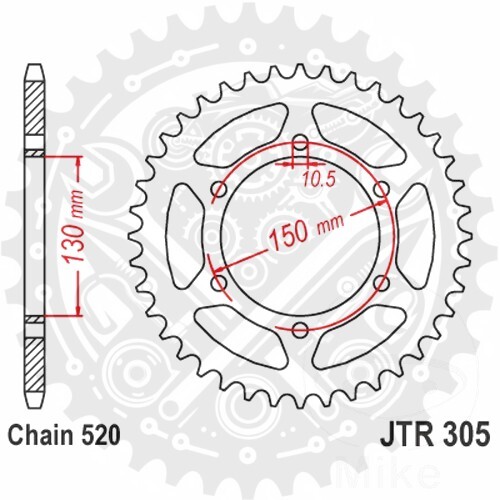 JT Rear Sprocket 46/520 Fits Honda NX 650 Dominator | eBay
