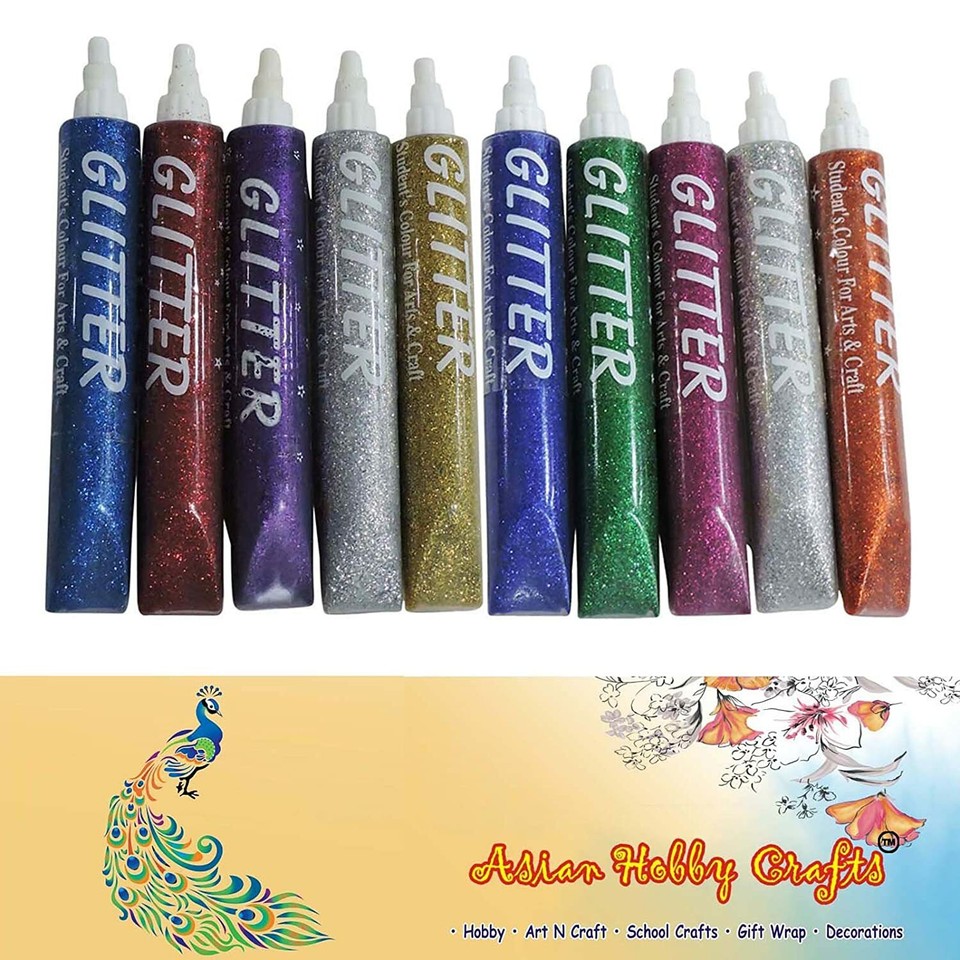 Golden Glitter Tubes Paper Glitter for Art & Crafts School Projects ...