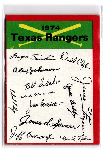 1974 Topps Checklist Red Border Texas Rangers | eBay