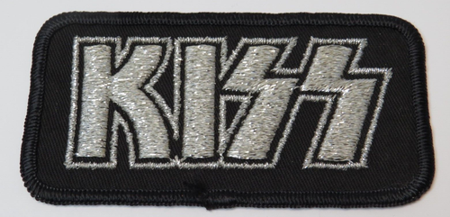 KISS VINTAGE SILVER LOGO PATCH KISS ARMY KITS AUCOIN 1970'S 1ST EDITION ...
