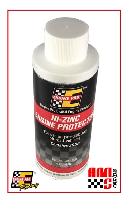 Engine Pro Hi-Zinc ZDDP Zinc Protective Engine Oil Additive Lube 4 oz ...