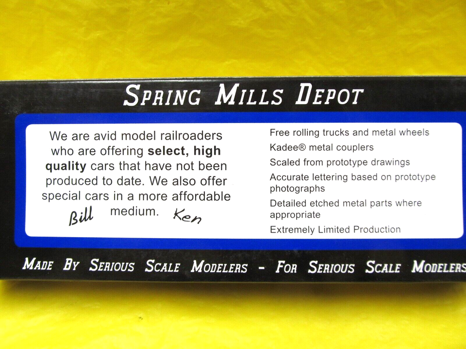 Spring Mills Depot HO 121212-01 B&O Wagontop Caboose is New in Box | eBay