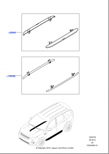 Land Rover VPLCP0210 Discovery Sport Fixed Side Steps for sale online ...