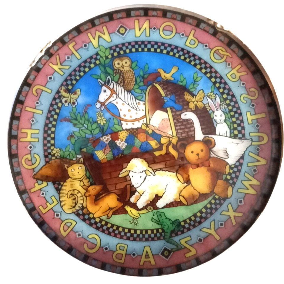 Glassmasters Stained Glass Art Suncatcher Rock-A-Bye Nursery ABC's ...