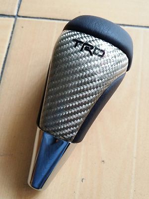 TOYOTA HILUX REVO 2016 BLACK LEATHER WHITE KEV-LAR LOGO SHIFT KNOB A/T ...