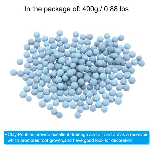 Clay Pebbles 3-5mm 0.88 lbs Blue Gardening Potted Balls for Growing ...
