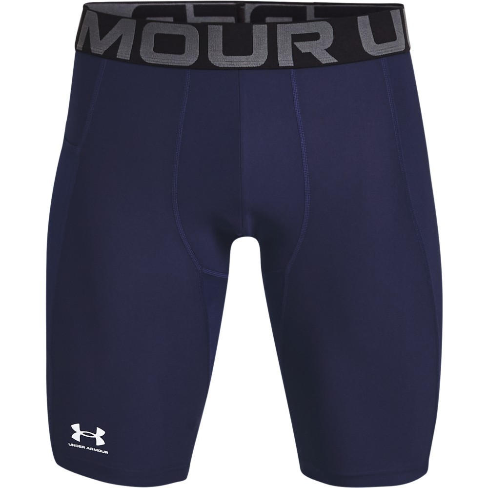 Under Armour Heatgear Pocket Navy Men's M-XL Long Compression Shorts ...