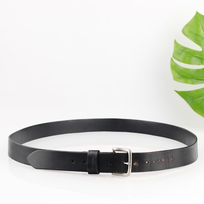 Carhartt Mens Journeyman Belt Size 54 Black Leather Sturdy Work | eBay