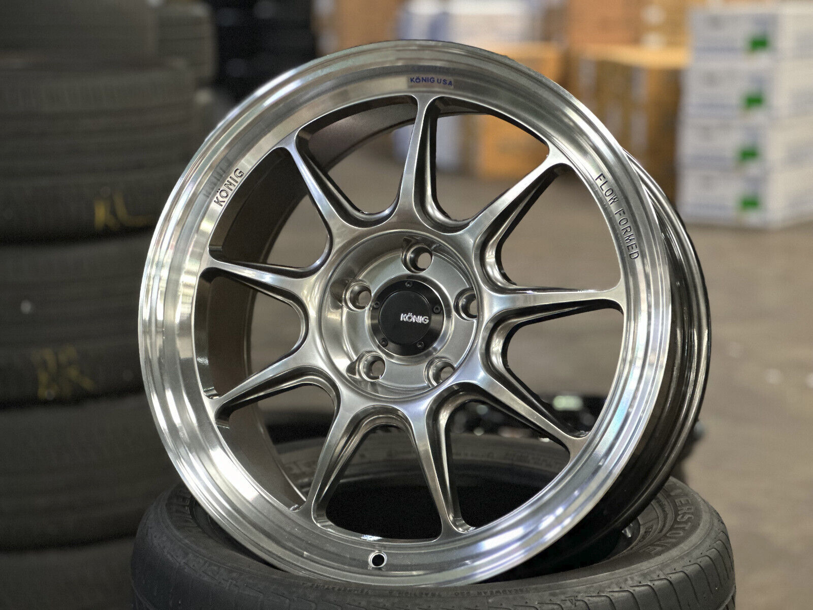 New 18x8.5J KONIG Countergram (4 Wheel) 5x114.3 Toyota HONDA MAZDA KIA ...