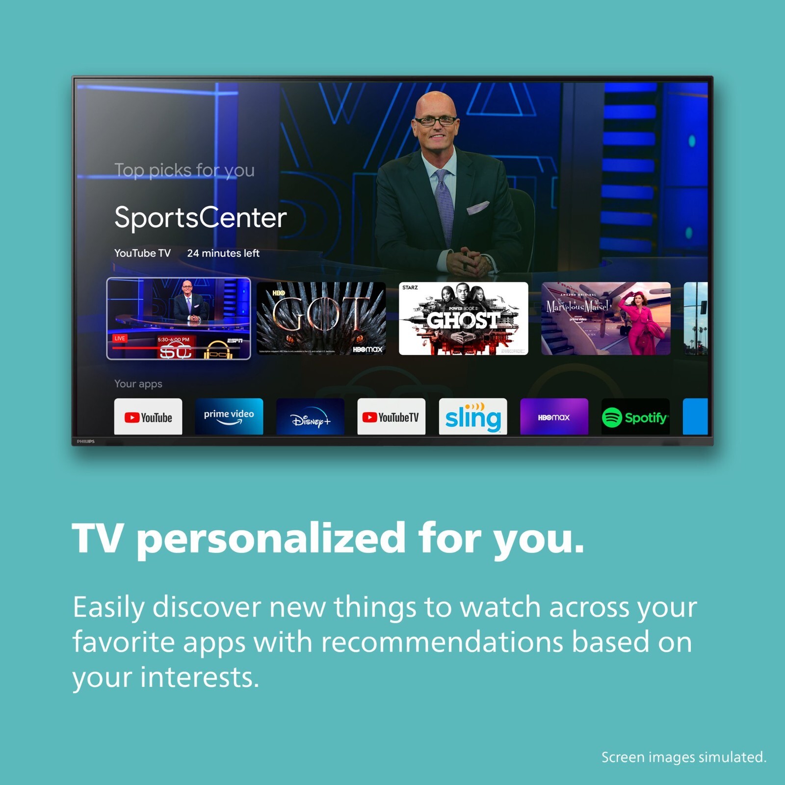 Philips 55 Class 4K Ultra HD (2160p) Google Smart LED TV (55PUL7552/F7 ...