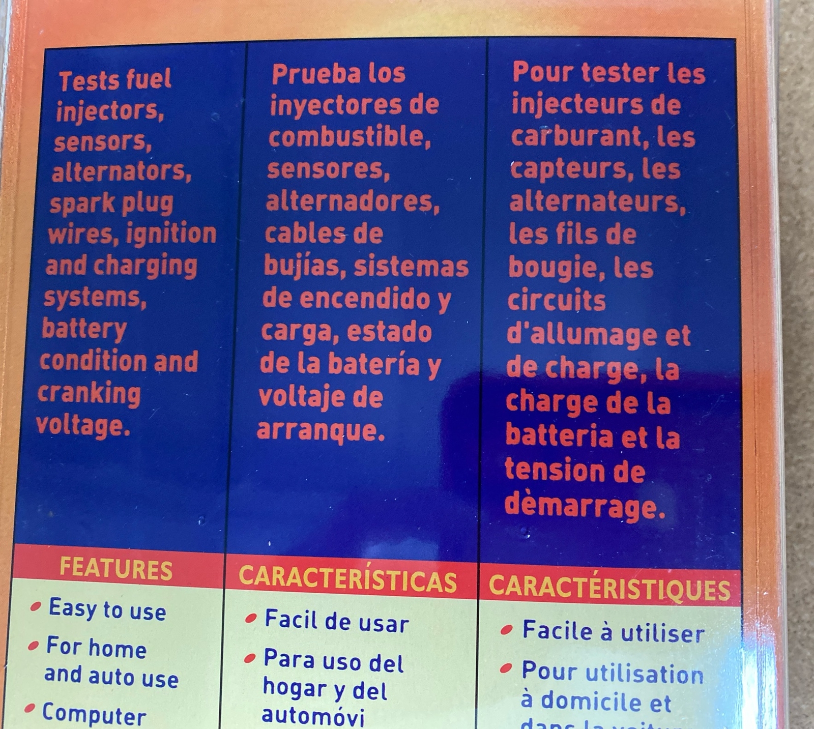 Actron Digital Multimeter CP7676 Test Fuel injectors, Dwell,Tach plus ...