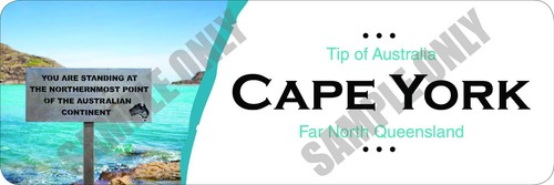 Tip of Australia Cape York Bumper Sticker - white b/g | eBay