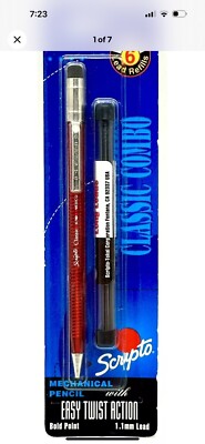 VTG 1993 Scripto Classic Combo Twist Mechanical Pencil 1.1mm 02319 W ...