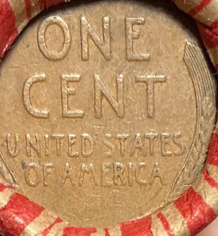 unsearched old cents roll vintage coins 50 pennies penny collection set ...
