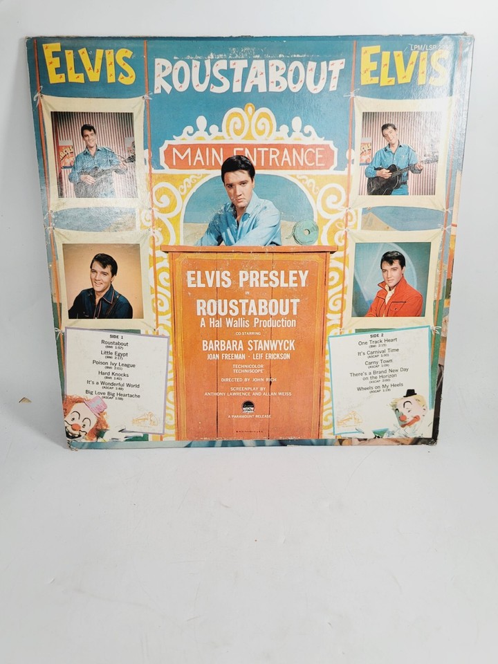 Elvis Presley Roustabout Soundtrack Vinyl LP Mono RCA LPM-2999 1st ...