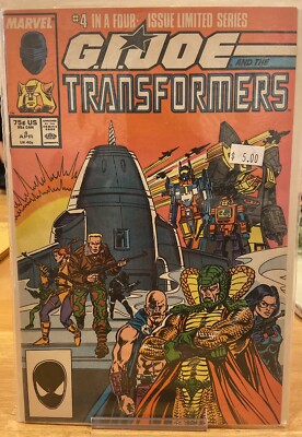 Marvel Comics G.I. Joe vs Transformers Issue Limited Series #4 NM ...