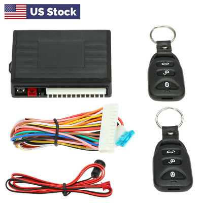 Universal Car Remote Control Central Door Lock Kit Keyless Entry System ...