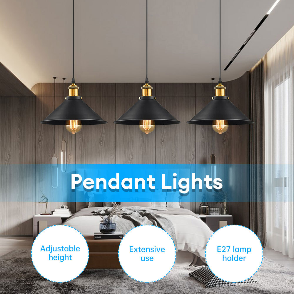 Retro Loft Vintage Industrial Ceiling Lamp Led E27 Ceiling New Modern