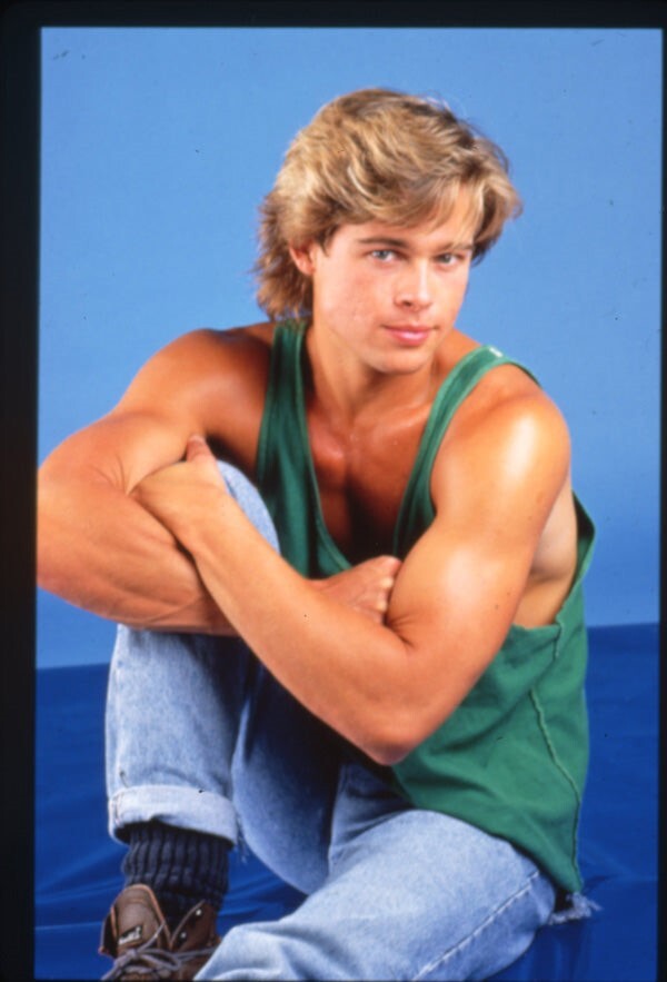 Brad Pitt 1980's Vintage Muscular Beefcake Pin up Original 35mm Transparency | eBay