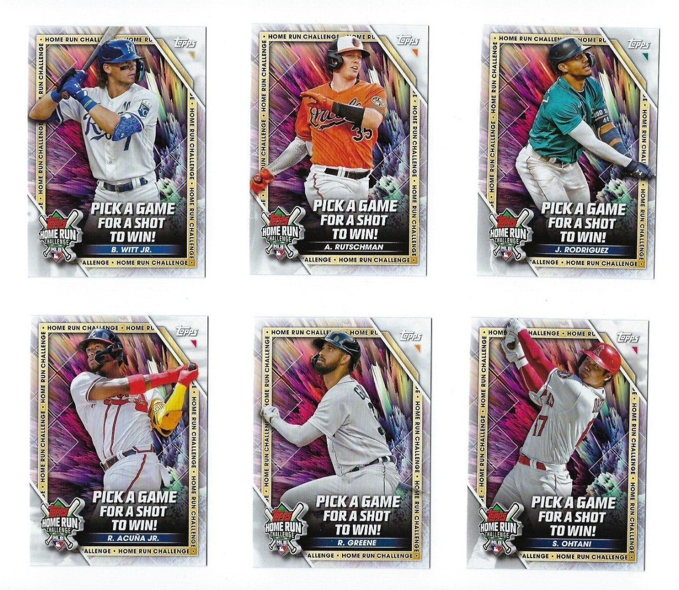 Home Run Challenge Code Insert Complete Your Set 2023 Topps Series 1 ...