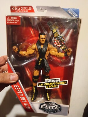 2016 MATTEL~WWE~ELITE~SMACKDOWN~ALBERTO DEL RIO~W/CHAMPION BELT/SCARF ...
