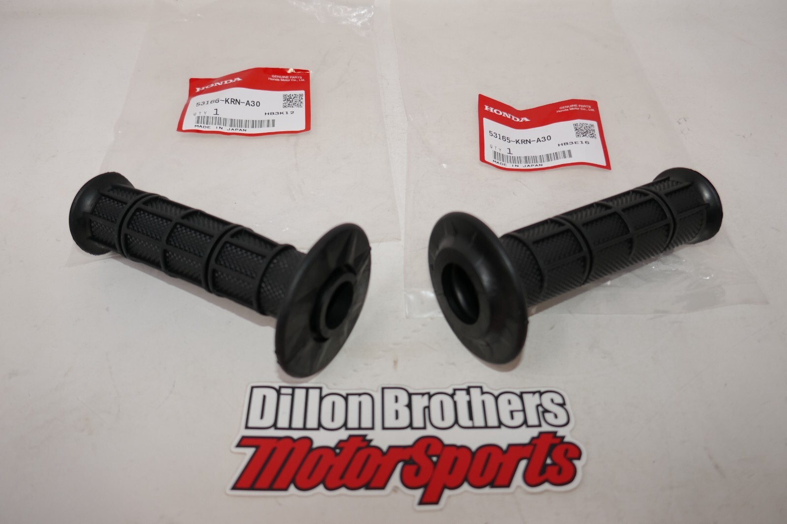 OEM Honda Left / Right Grip 53166-KRN-A30 53165-KRN-A30 CRF450R CRF250R ...