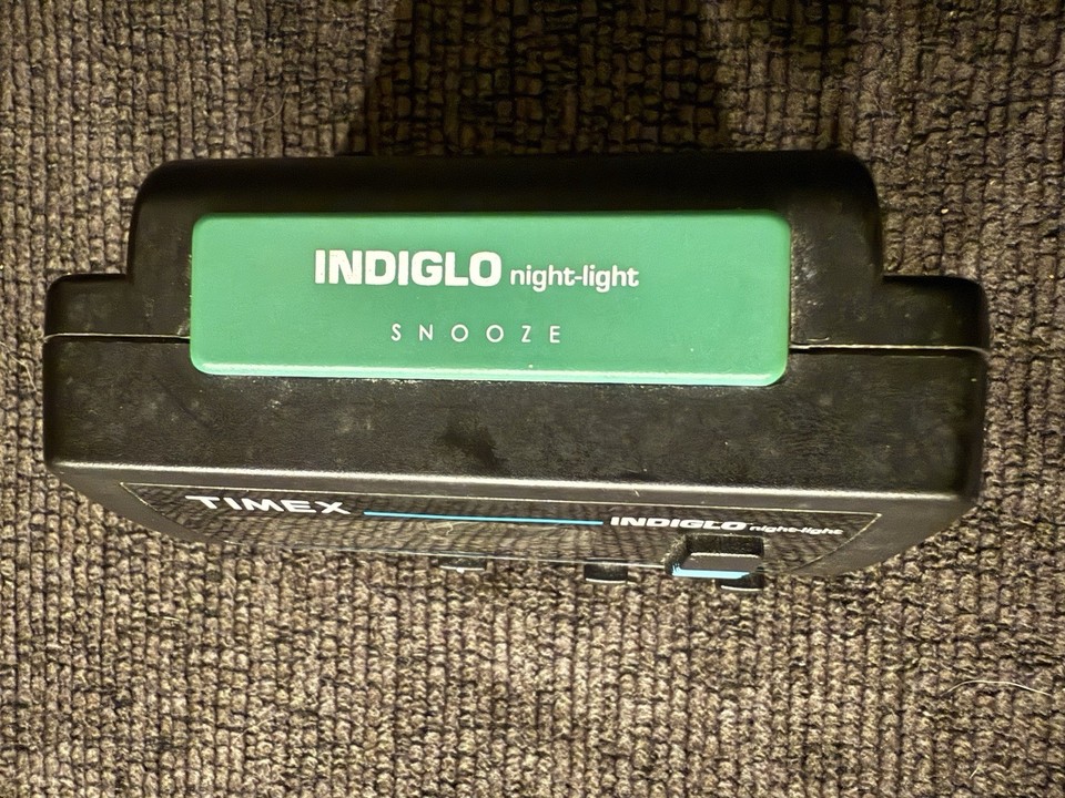 Vtg Timex Indiglo Blue Night Light Travel Digital Alarm Clock | eBay