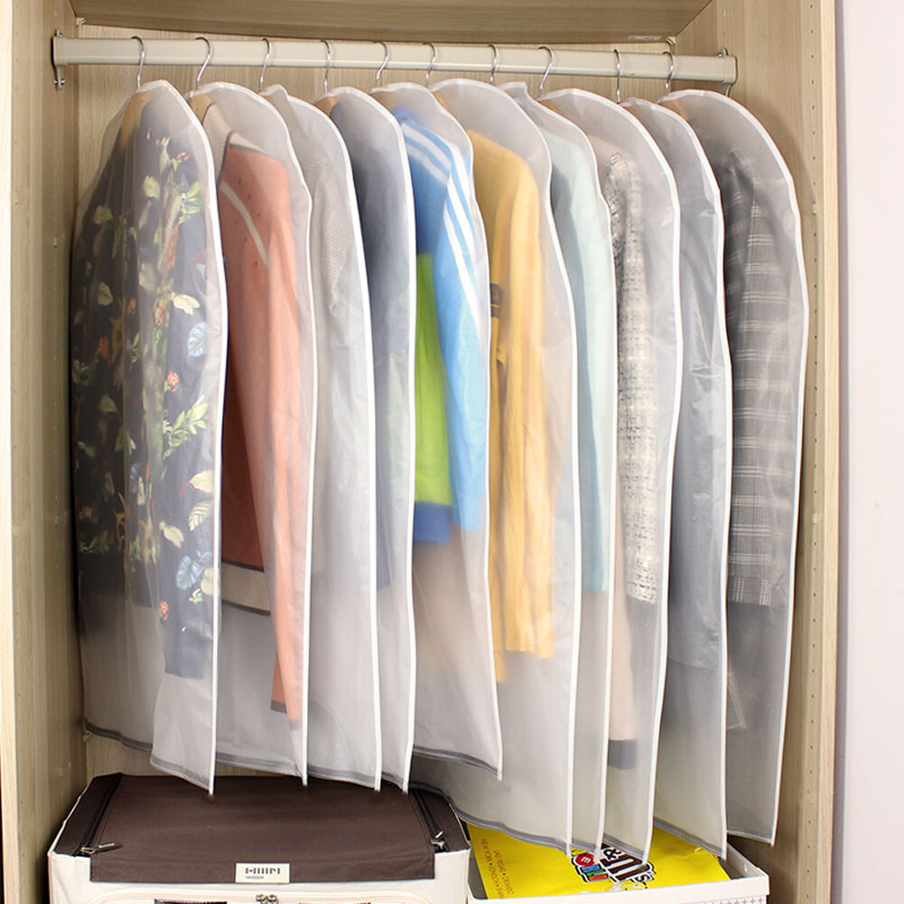 Garment Covers Bags Clothes Covers Protectors Moth Proof Dress Cover ...