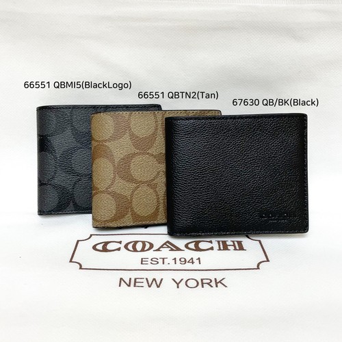 NWT COACH 66551 67630 MEN ID BILLFOLD WALLET | eBay