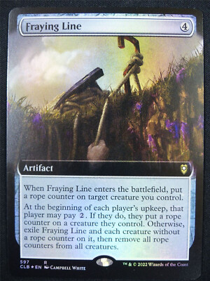mtg magic Fraying Line FOIL extended borderless ENGLISH Cordée étiolée ...