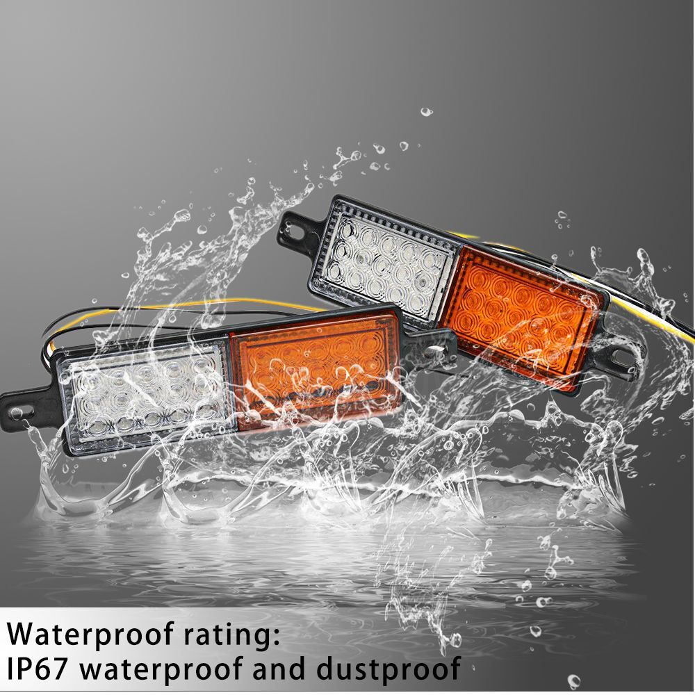 2X 30 LED Sealed Bullbar Lights Front Indicator Park Bull Bar Light Car ...