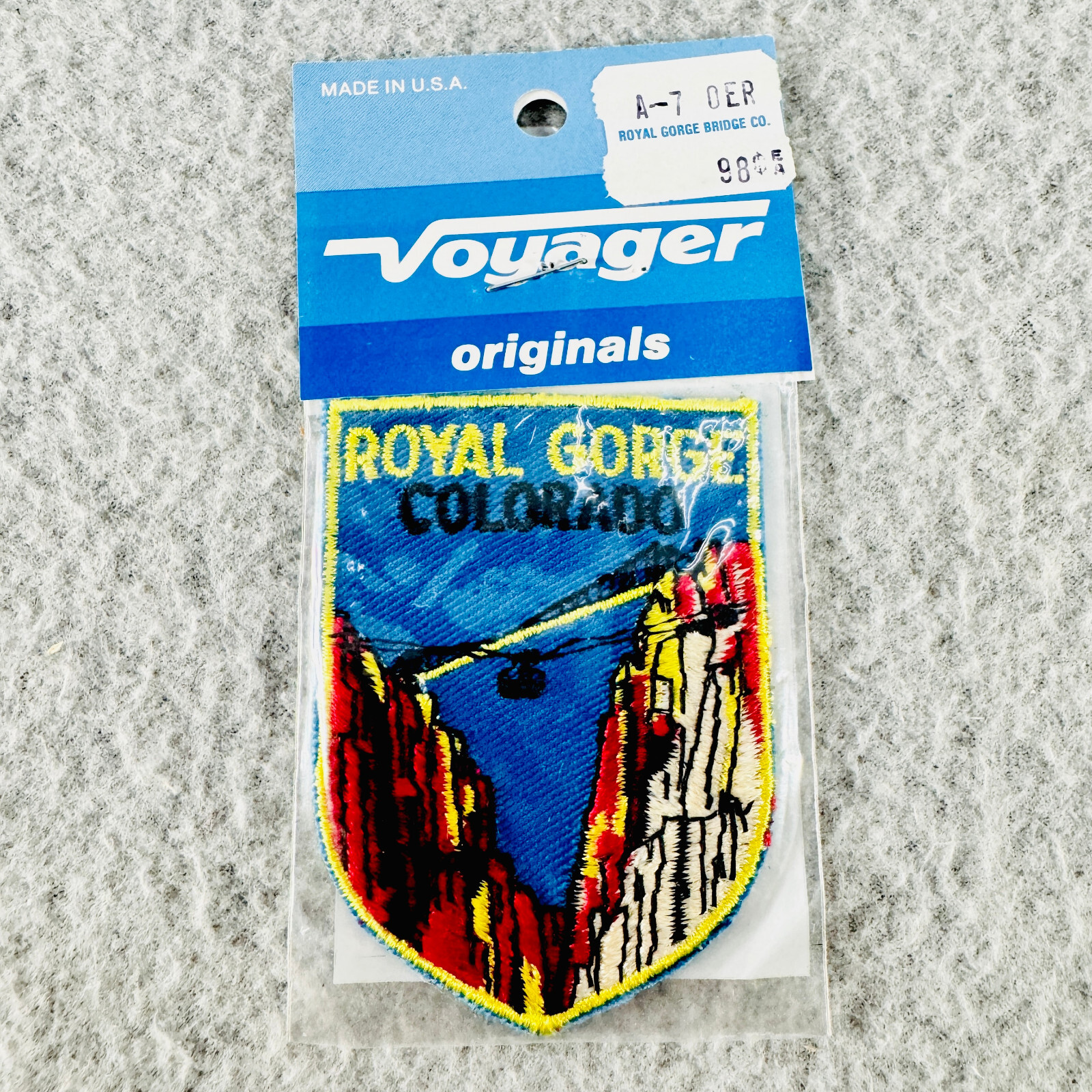 Voyager Original Royal Gorge Colorado Tourist Patch New Vintage | eBay