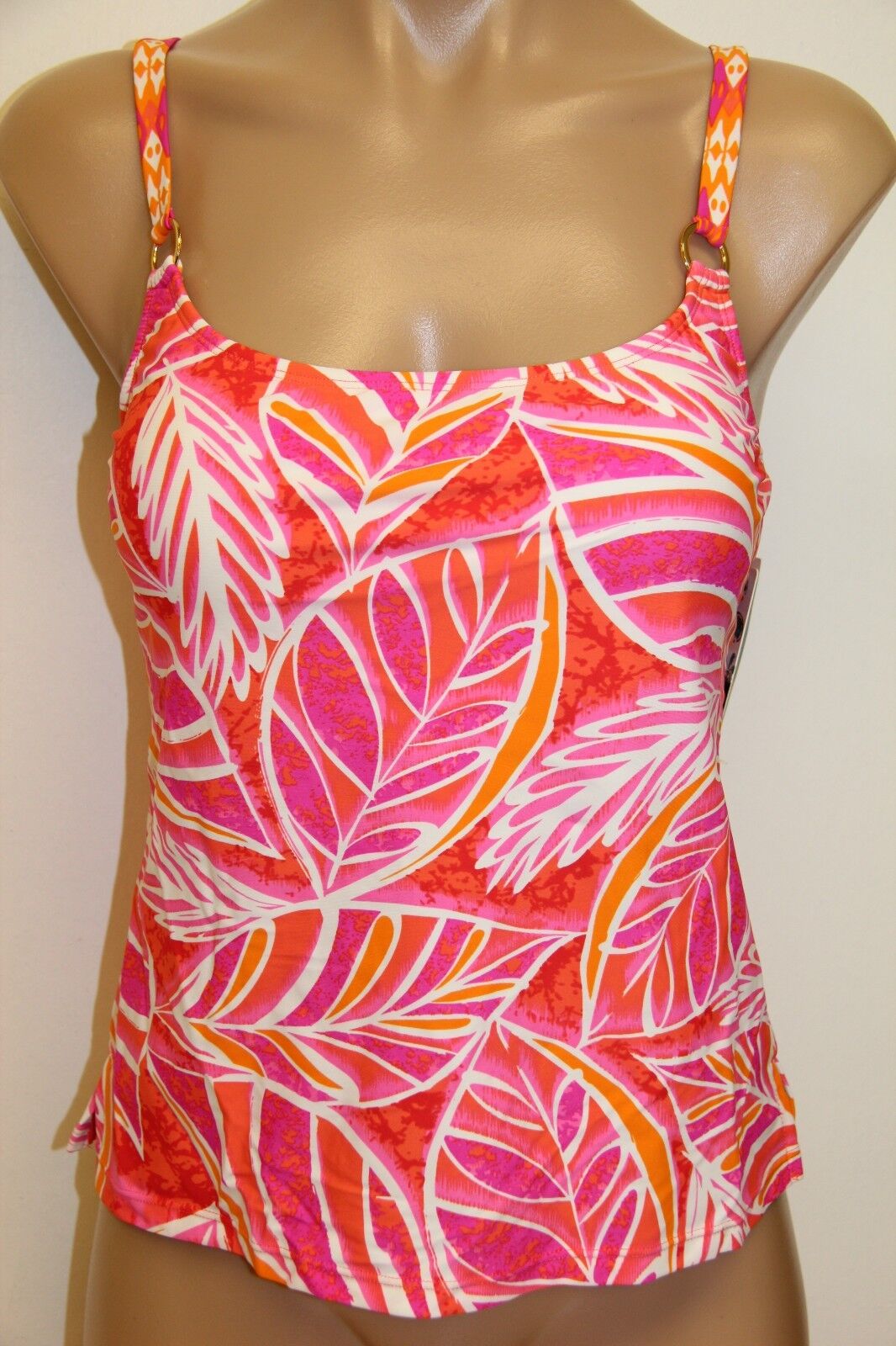 New Island Escape Swimsuit Bikini Tankini Top Sz 6 Cor Adj Strap Ebay