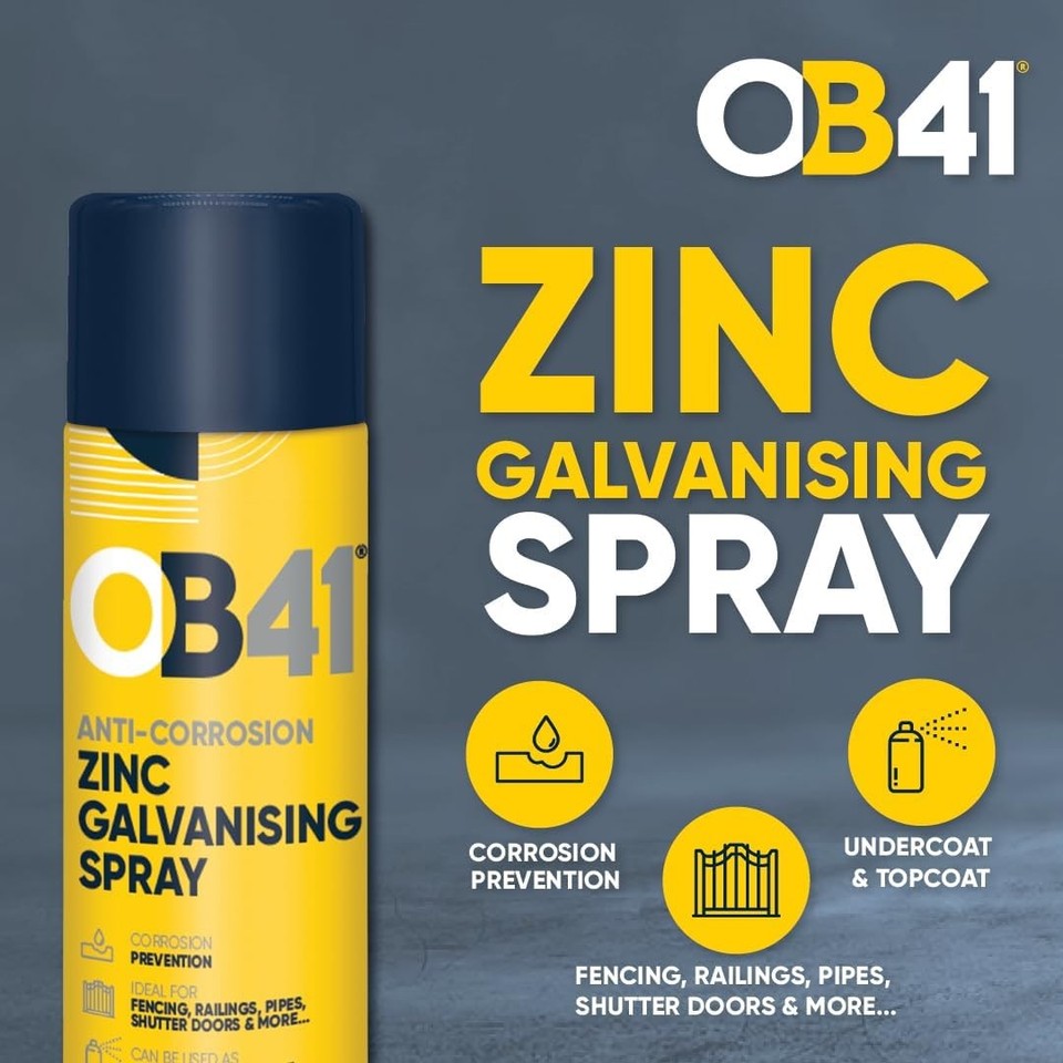 Anti-Corrosion Galvanising Zinc Spray 400ml – Rust Protection – Cold ...